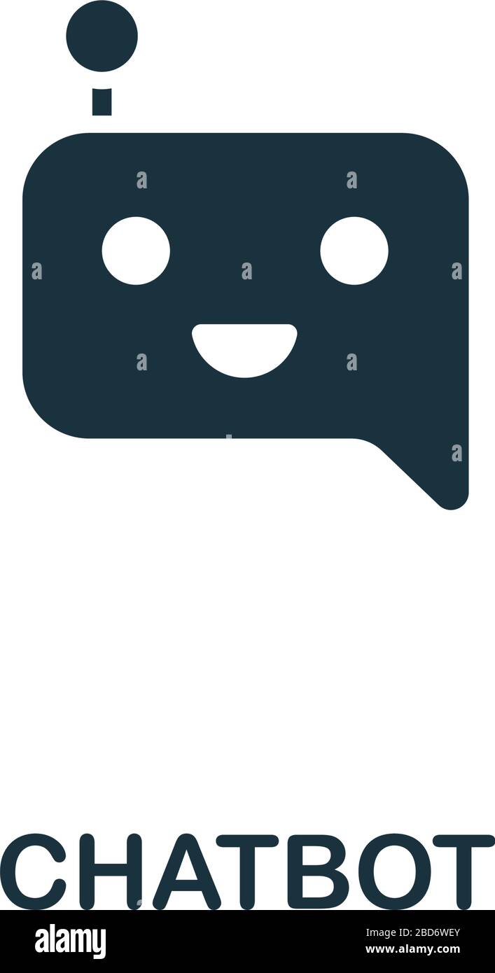 Chatbot icon from streaming collection. Simple line Chatbot icon for ... Chatbot icon from streaming collection. Simple line Chatbot icon for ...