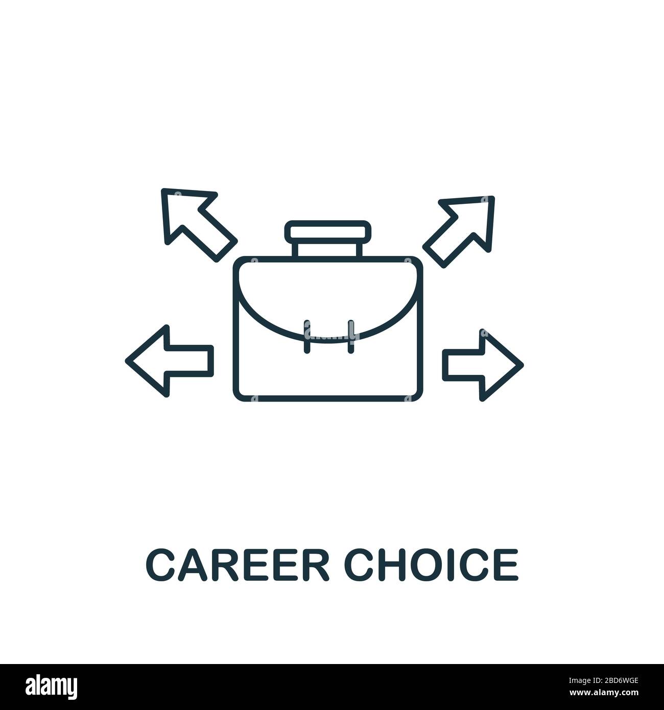 Career Choice icon. Line style symbol from productivity icon collection ...