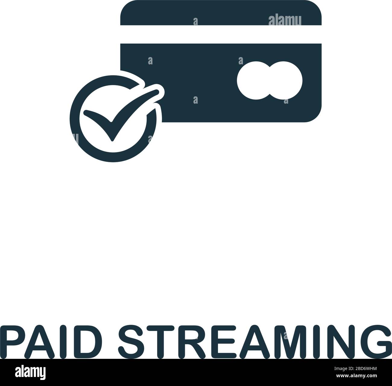 Paid Streaming icon from streaming collection. Simple line Paid ...