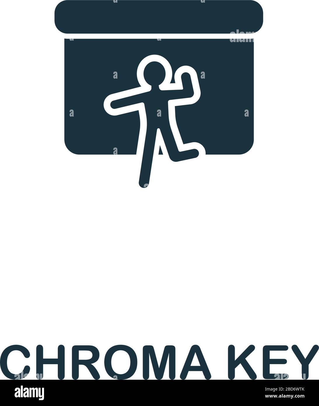 Chroma Key icon from streaming collection. Simple line Chroma Key icon ...