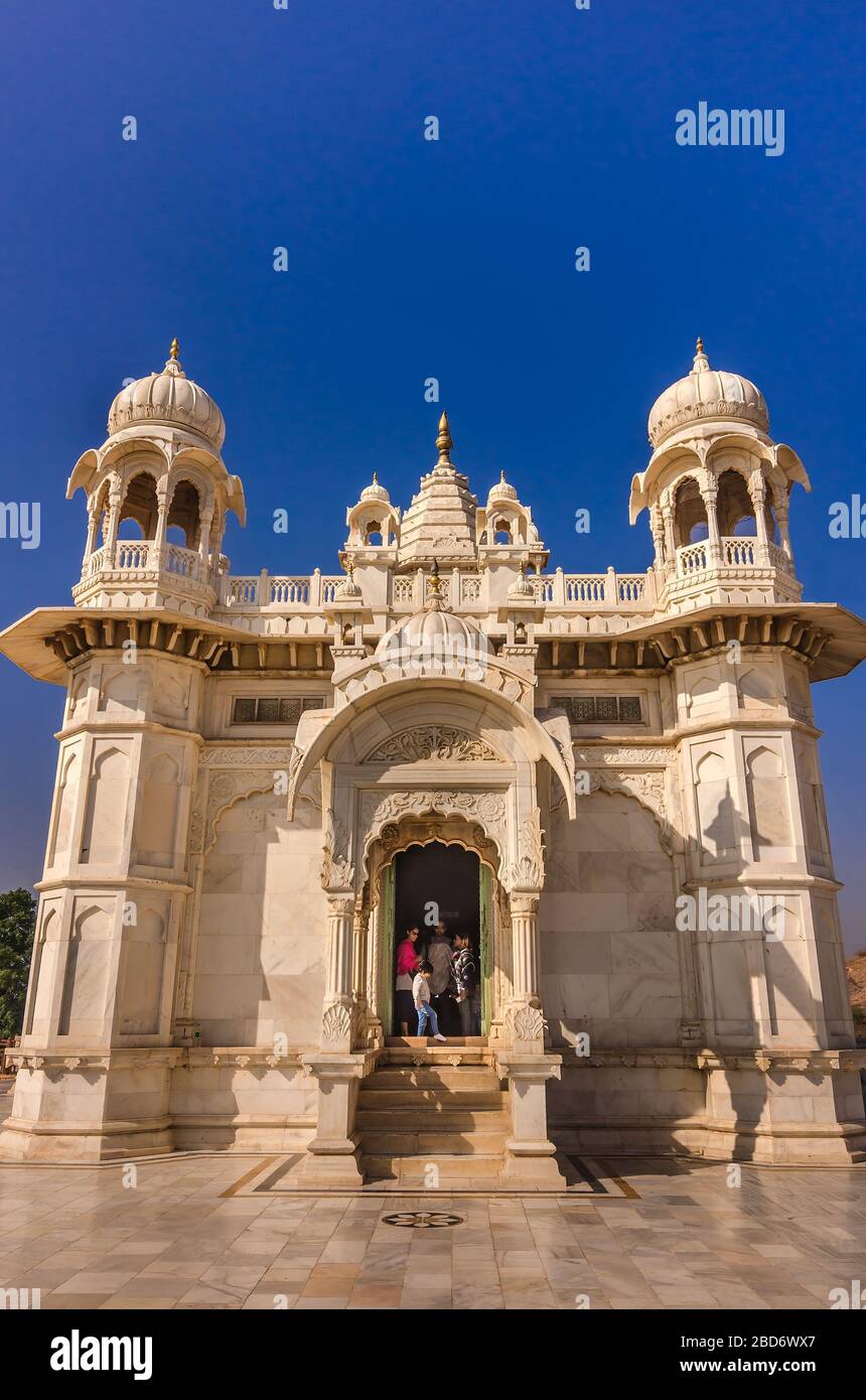 JODHPUR, INDIA – DEC. 02, 2019: Famous Jaswant Thada Mausoleum in ...