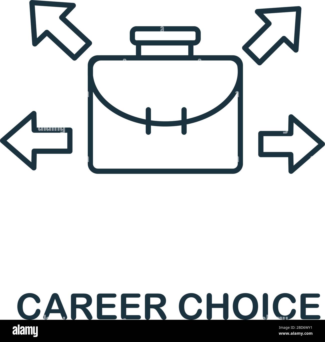 Career Choice icon. Line style symbol from productivity icon collection ...