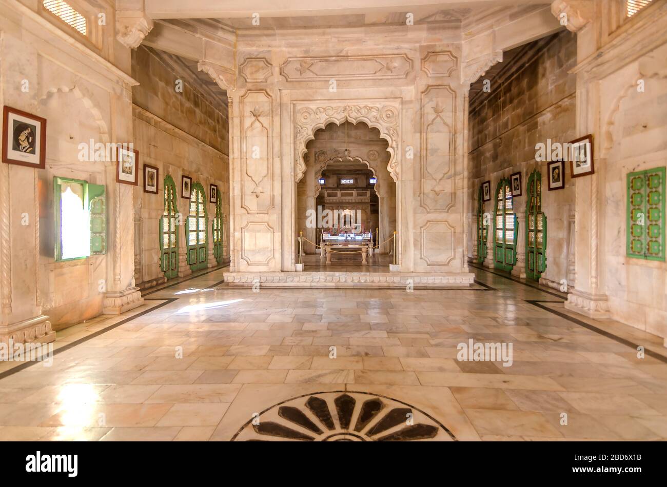 JODHPUR, INDIA – DEC. 02, 2019: Interior of Jaswant Thada Mausoleum in ...