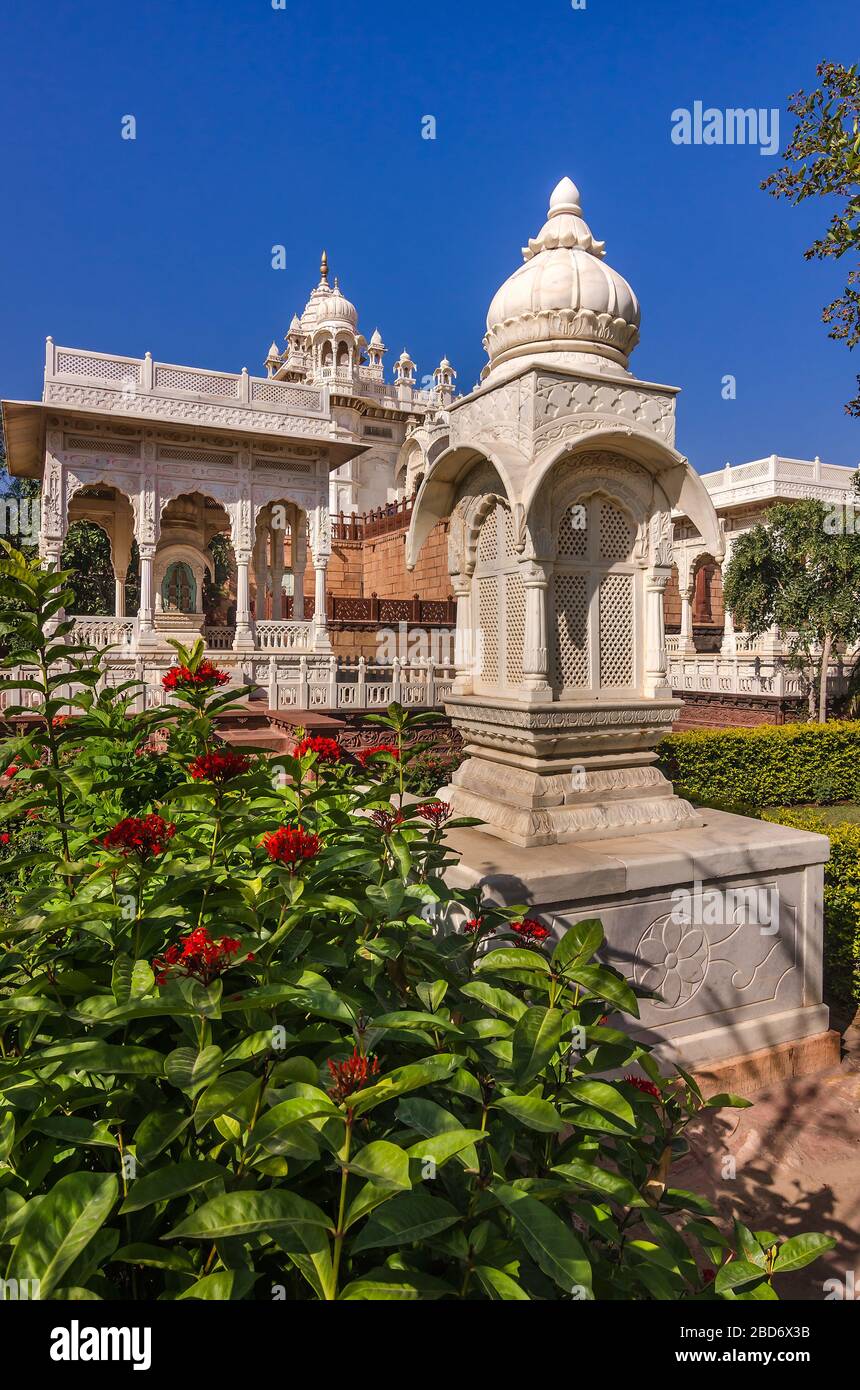 JODHPUR, INDIA – DEC. 02, 2019: Famous Jaswant Thada Mausoleum in ...