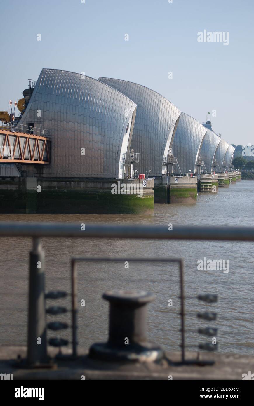 River Thames The Thanes Barrier, Eastmoor St, Royal Docks, London SE7 ...