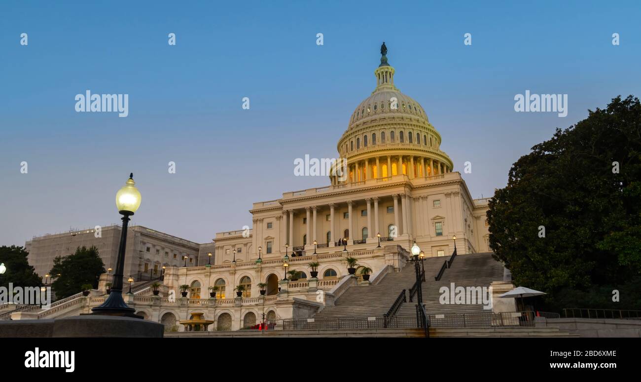 The United States Capitol building in Washington DC, United States of ...