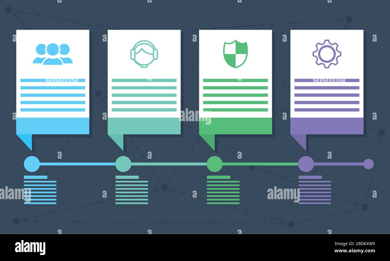 business squares time line infographics Stock Vector Image & Art - Alamy
