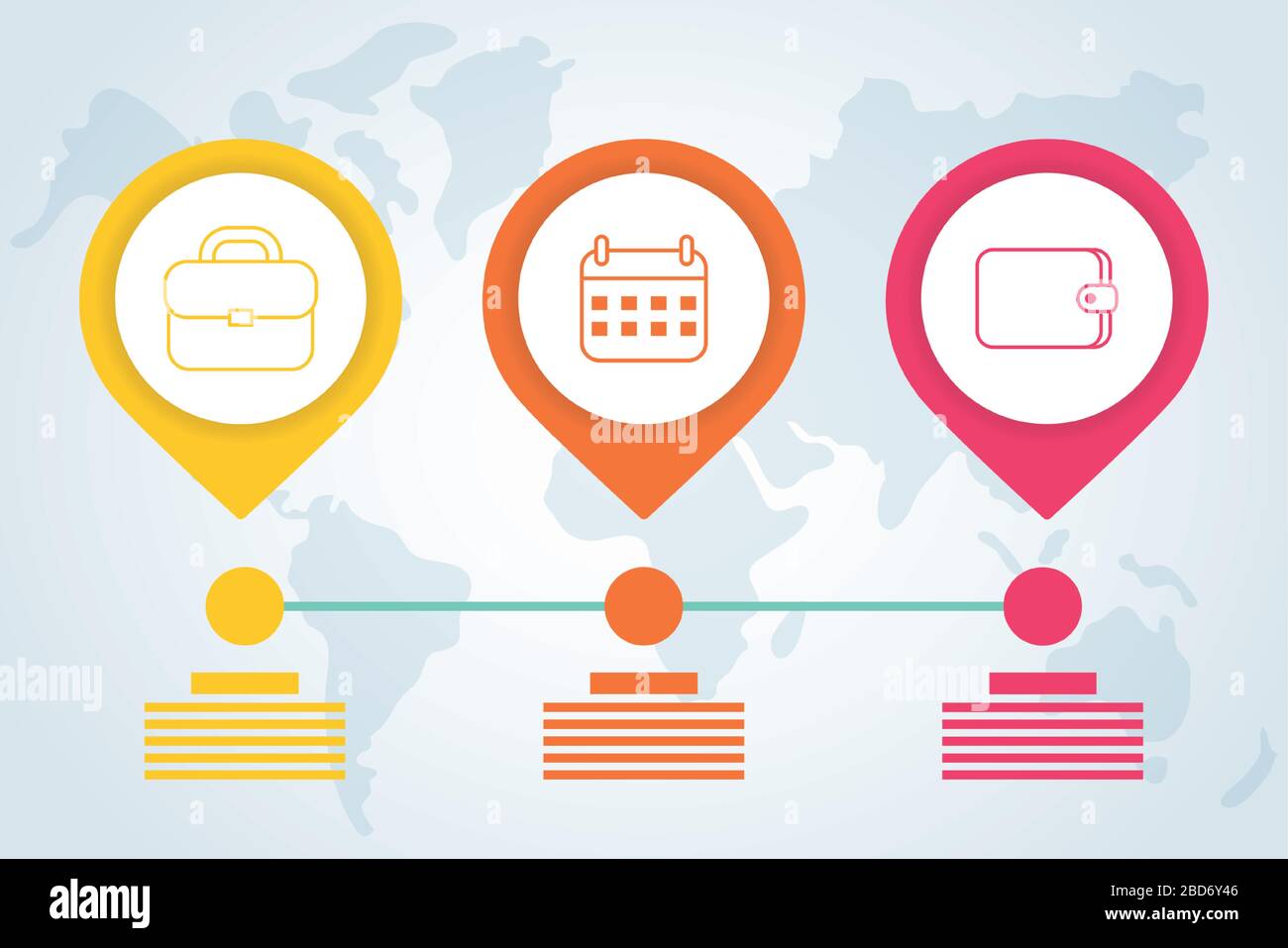 business time line infographics with pins Stock Vector Image & Art - Alamy