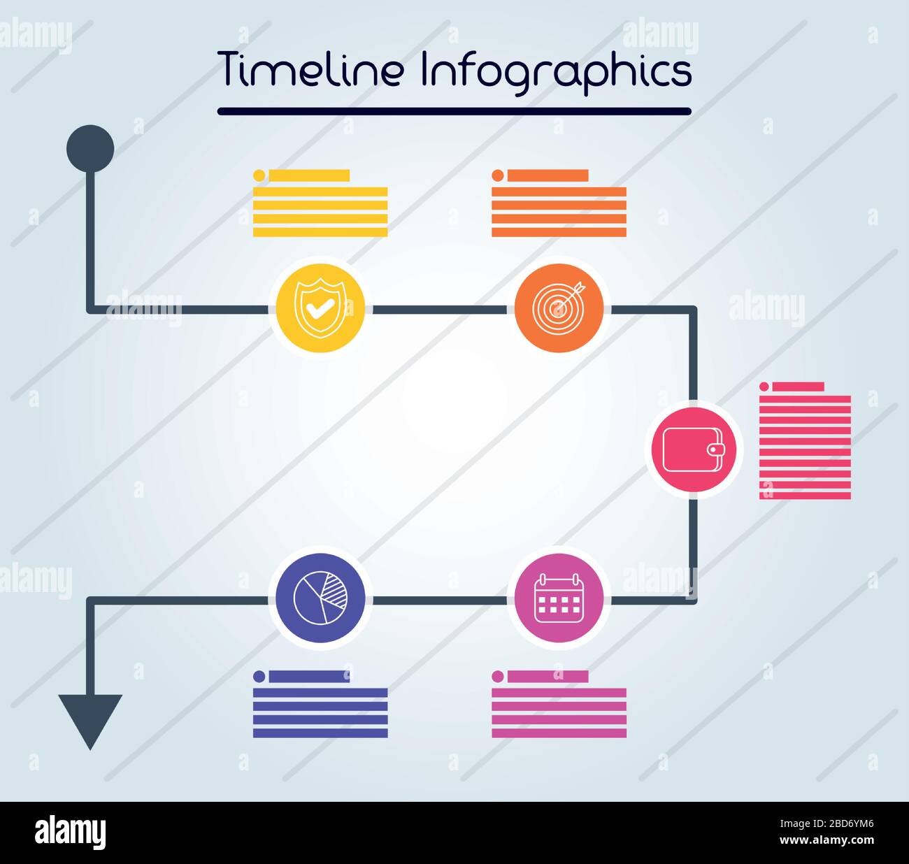 business circular time line infographics with arrows Stock Vector Image ...