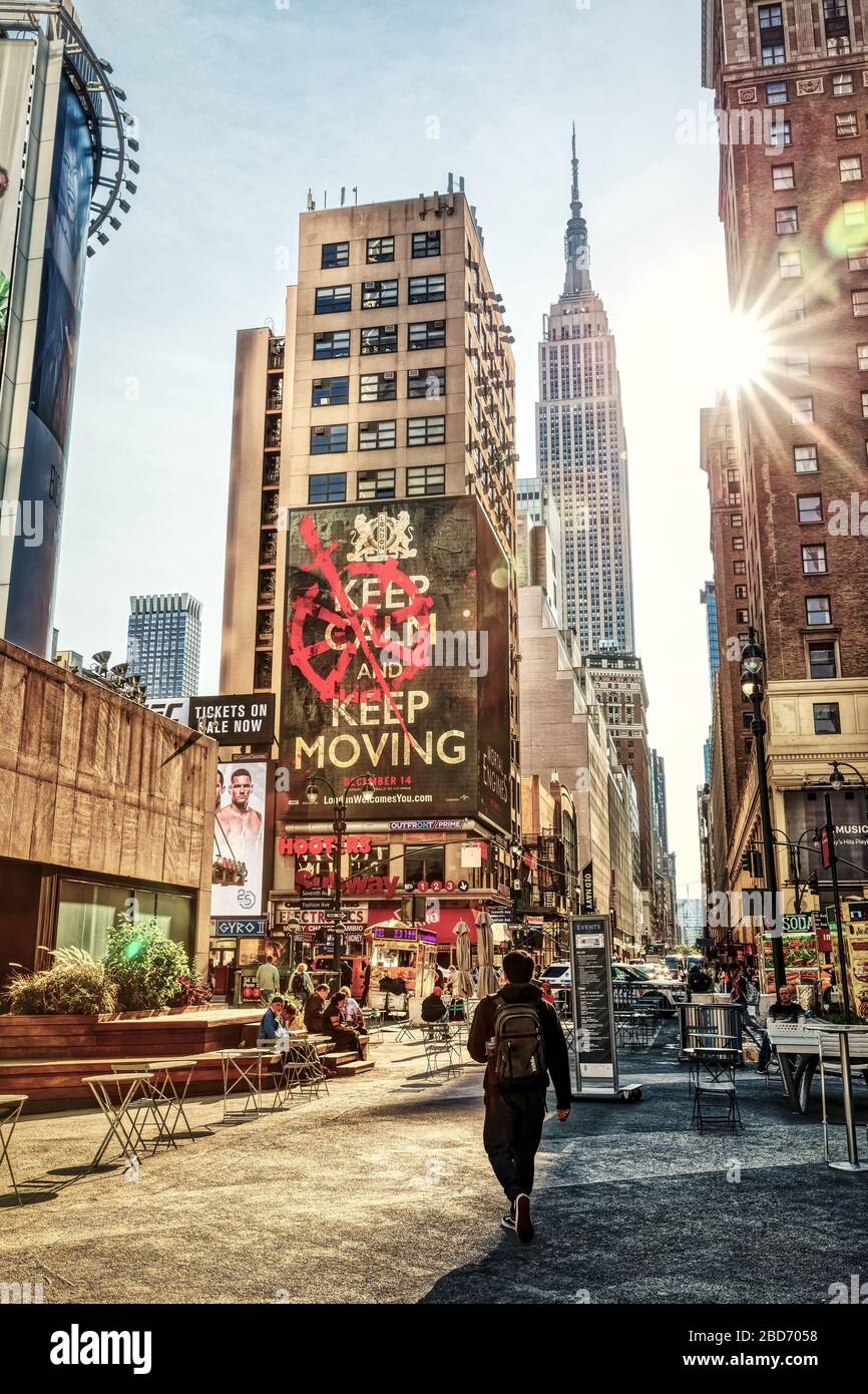 34th street in New York Stock Photo - Alamy