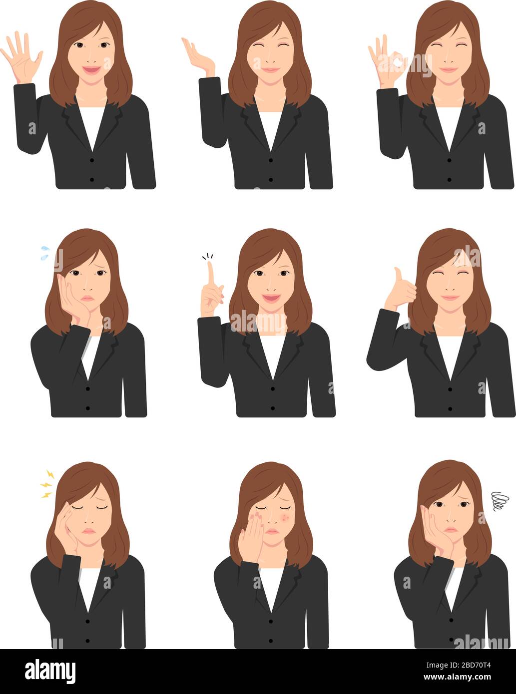Business lady, chinese Stock Vector Images - Alamy