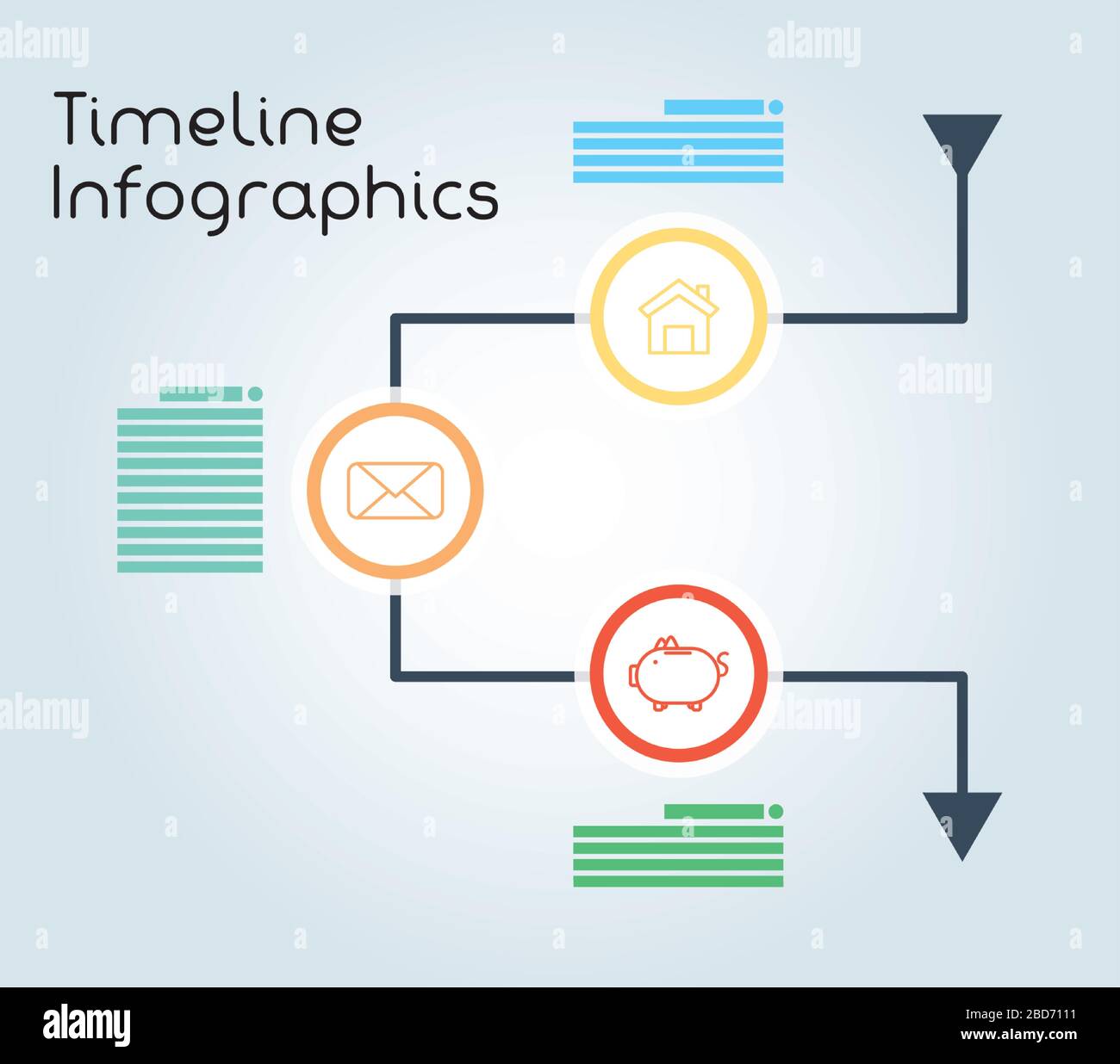 business circular time line infographics with arrows Stock Vector Image ...