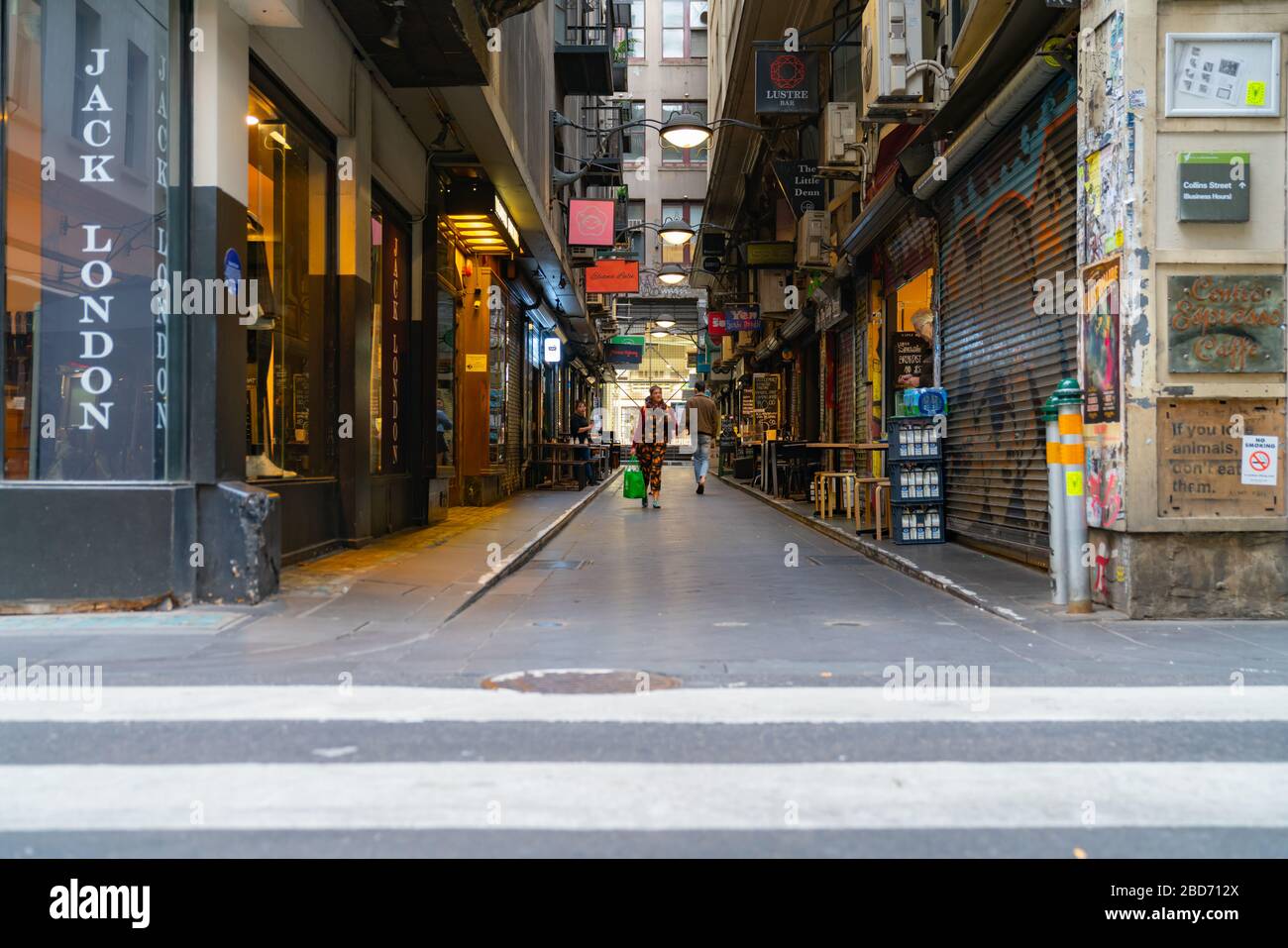 Melbourne Australia - March 14 2020; Quiet early morning movement in ...