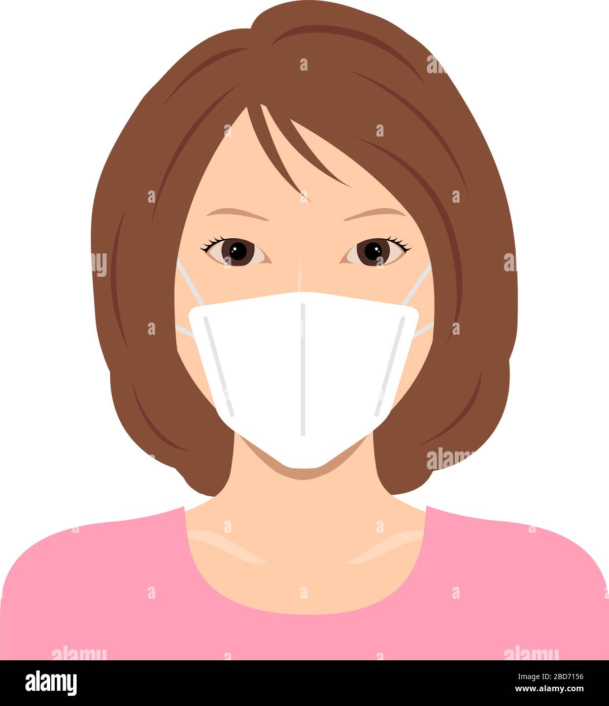 Female korean mask Stock Vector Images - Alamy