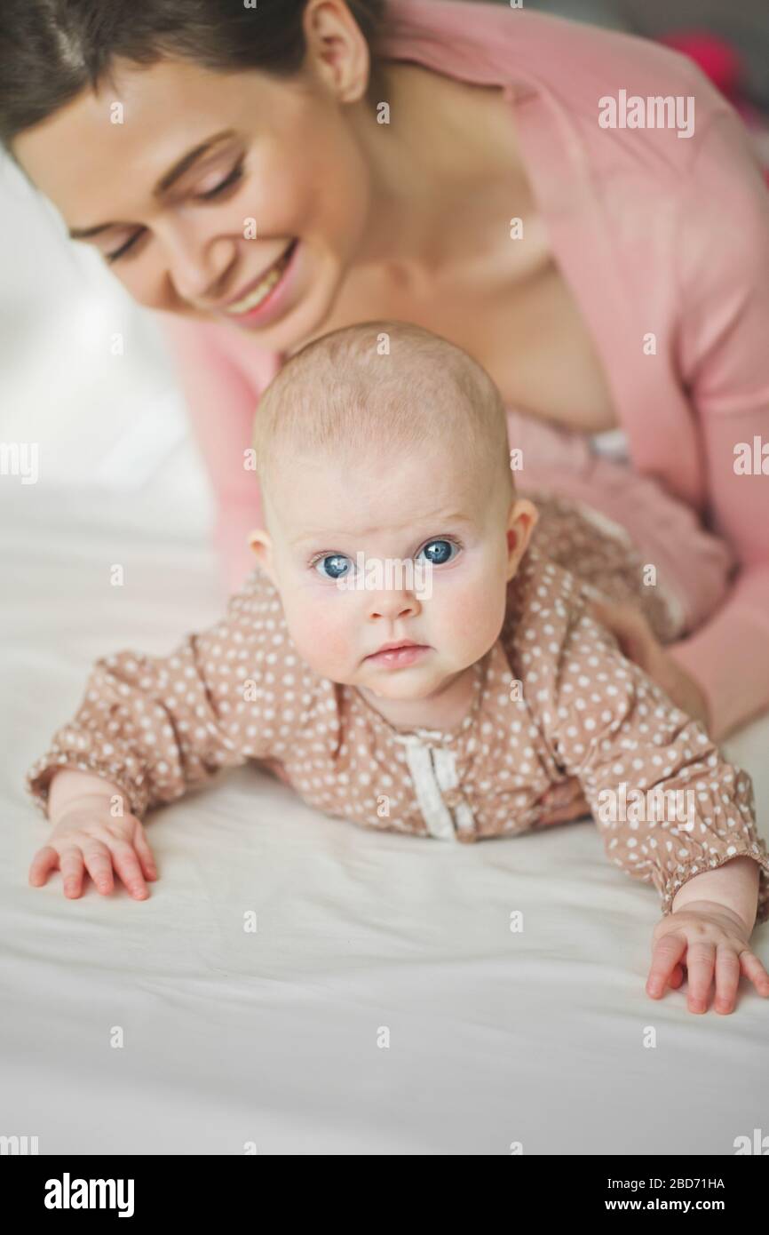 Mom with a baby Stock Photo - Alamy