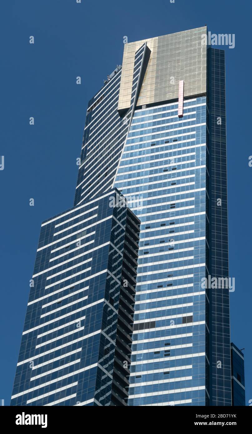 Melbourne Australia - March 10 2019; Ultra-modern Eureka Tower one of ...