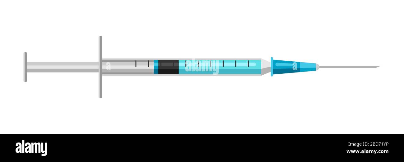 Illustration of medical syringe Stock Vector Image & Art - Alamy