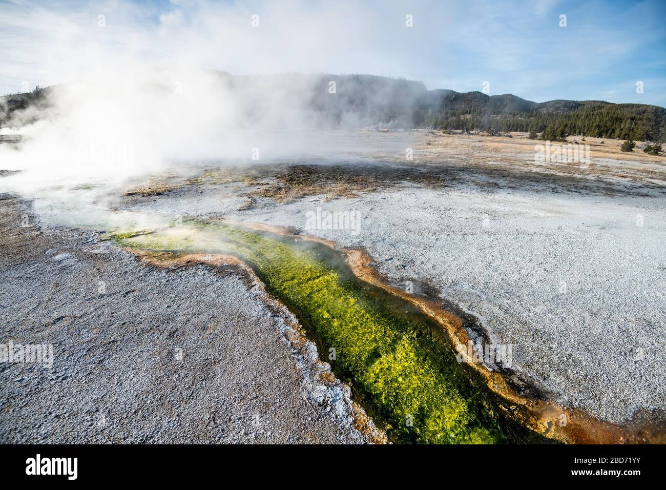 Yellowstone national park aerial hi-res stock photography and images ...