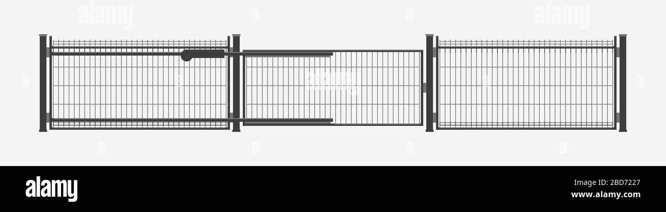 Luxury security gates Stock Vector Images - Alamy