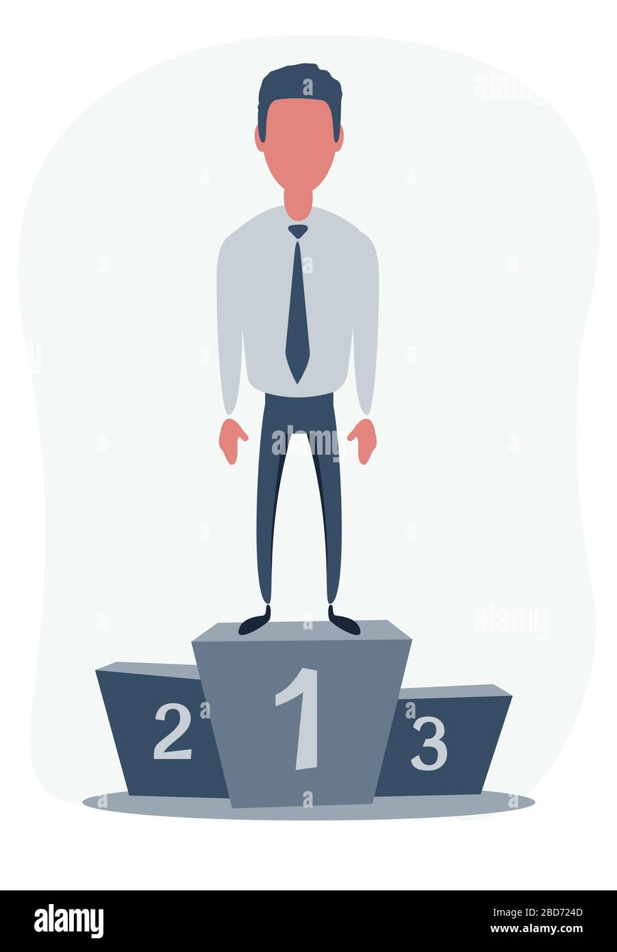 Business man character on winner podium Stock Vector Image & Art - Alamy