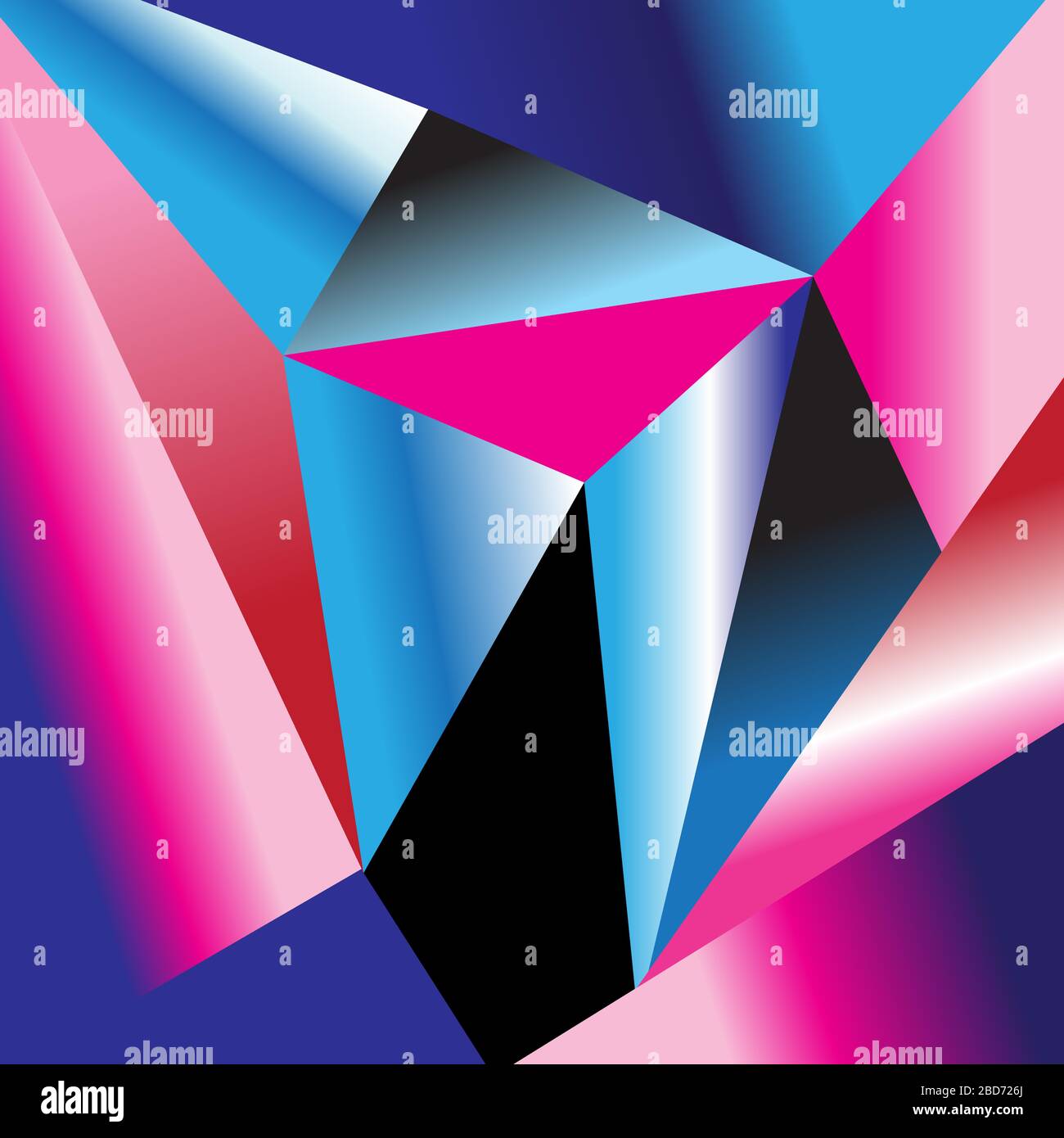 Vector abstract pattern with different shapes of geometry and ...