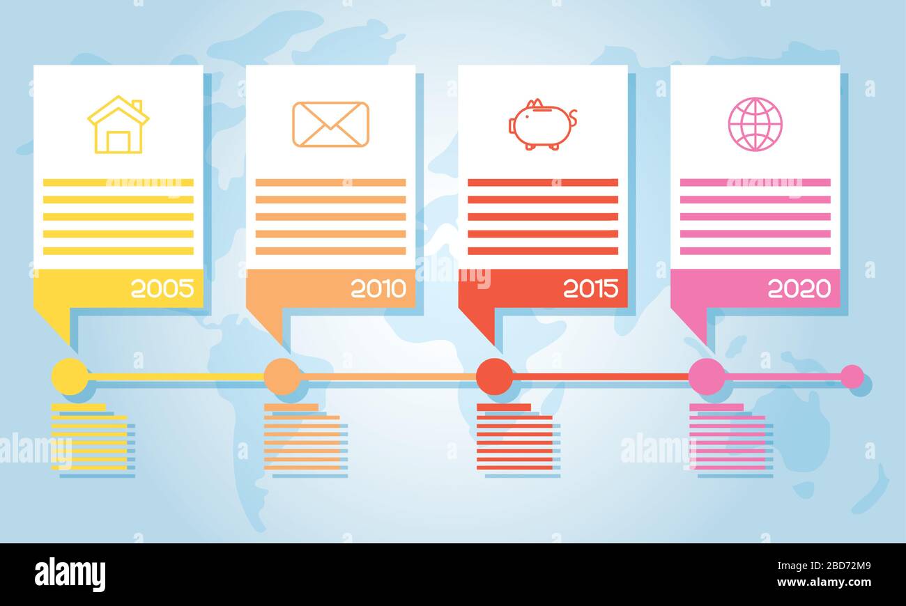 business squares time line infographics Stock Vector Image & Art - Alamy