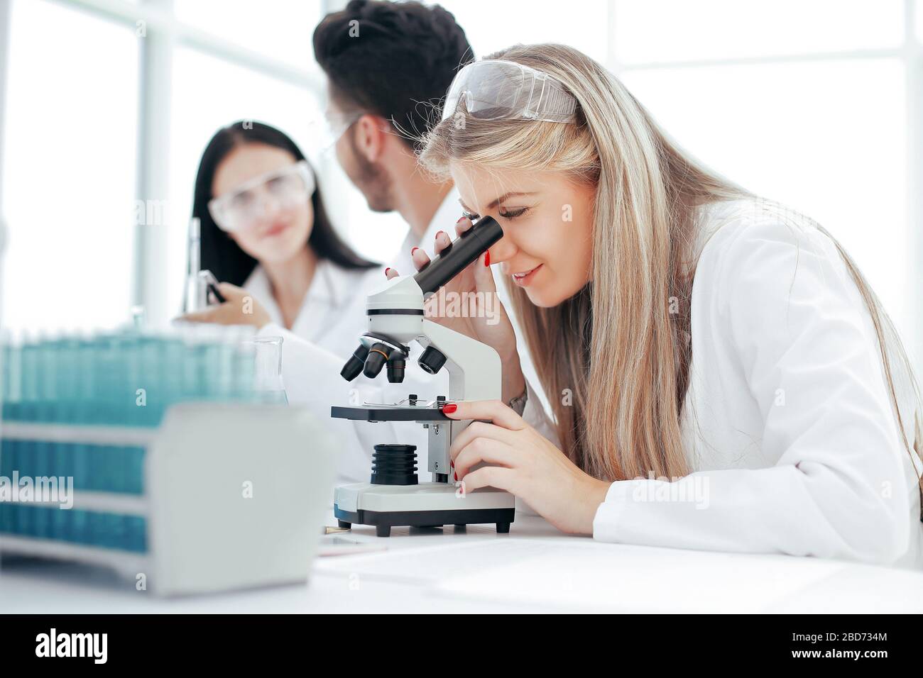 Closeup scientific research team hi-res stock photography and images ...