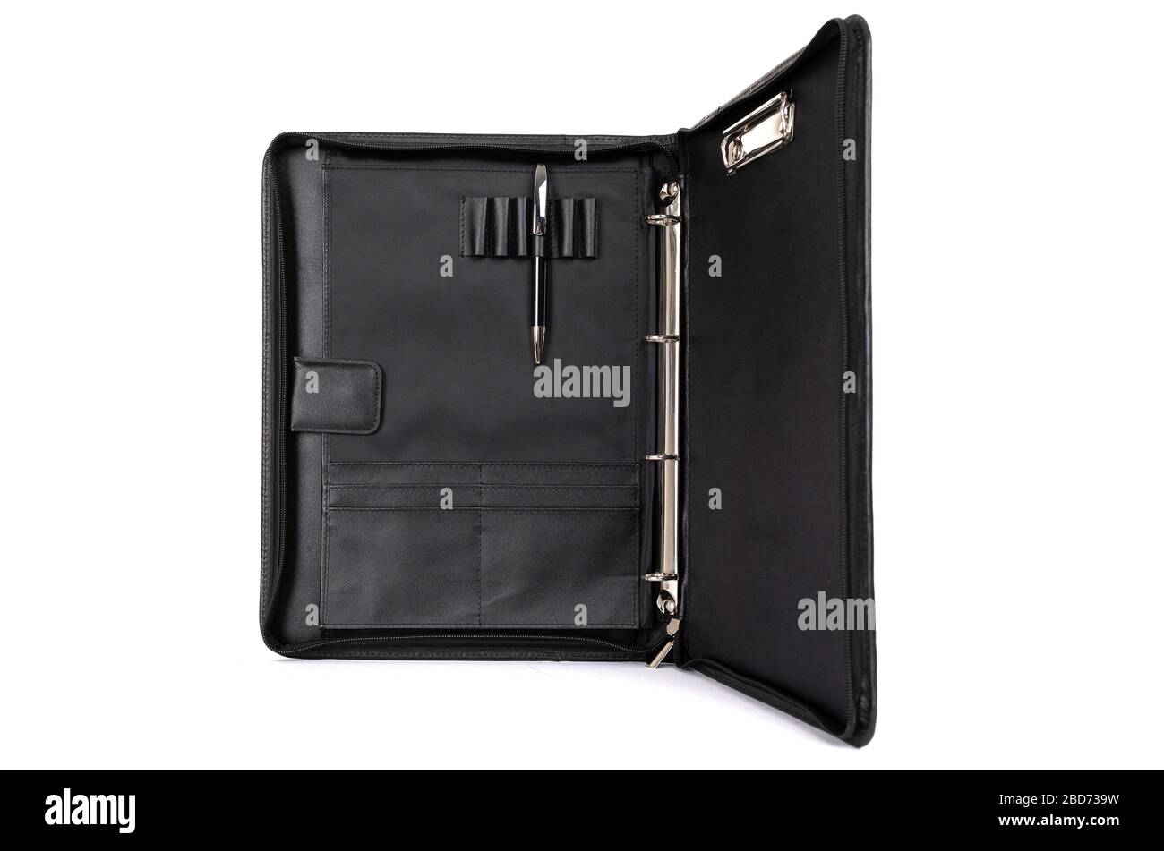 open portfolio view for documents on a white background Stock Photo - Alamy