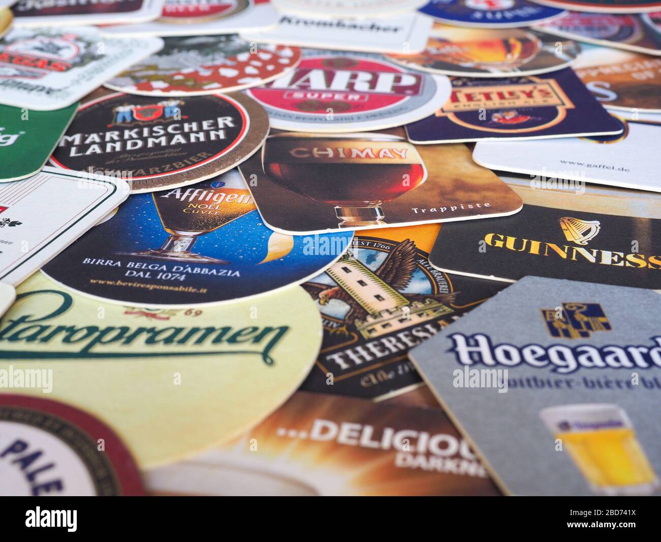 Beer mats collection hi-res stock photography and images - Alamy