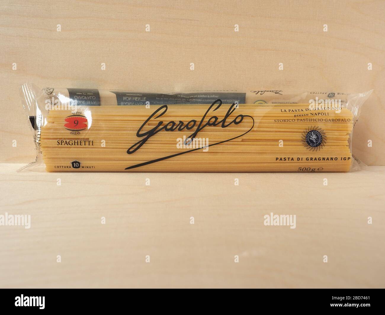 NAPLES, ITALY - CIRCA APRIL 2020: Garofalo spaghetti packet Stock Photo ...