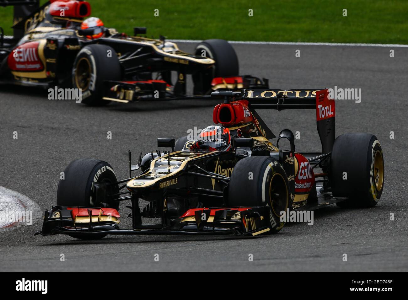 Kimi Raikkonen, Lotus E21 Renault, Belgian GP 2013, Spa Francorchamps ...