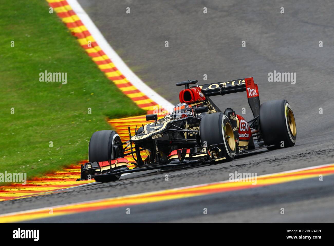 Kimi Raikkonen, Lotus E21 Renault, Belgian GP 2013, Spa Francorchamps ...