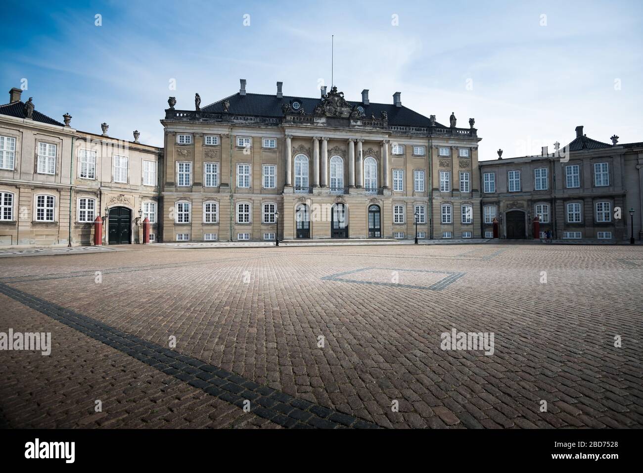 Amalienborg palace in Copenhagen, Denmark Stock Photo - Alamy