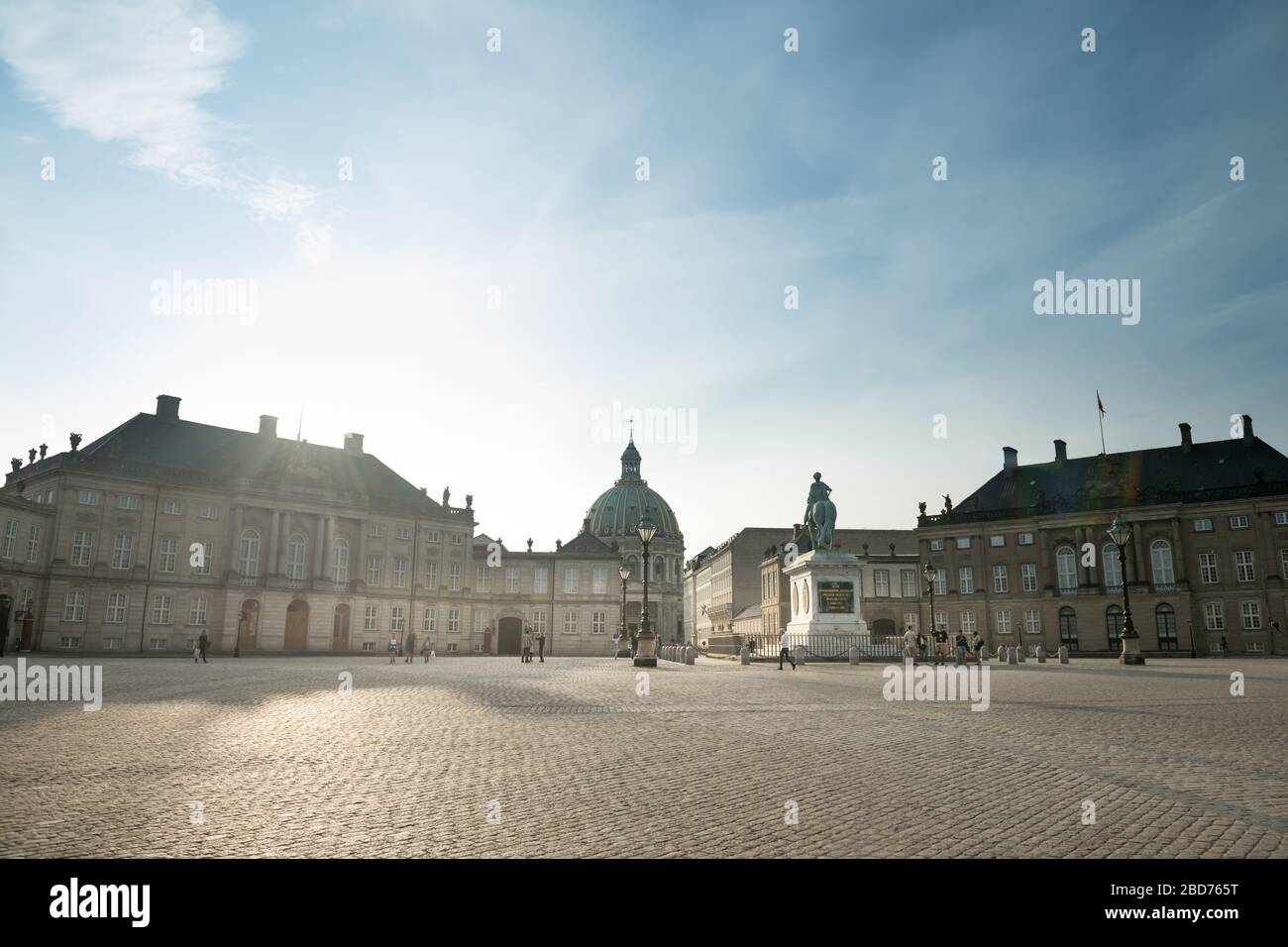 Amalienborg palace in Copenhagen, Denmark Stock Photo - Alamy