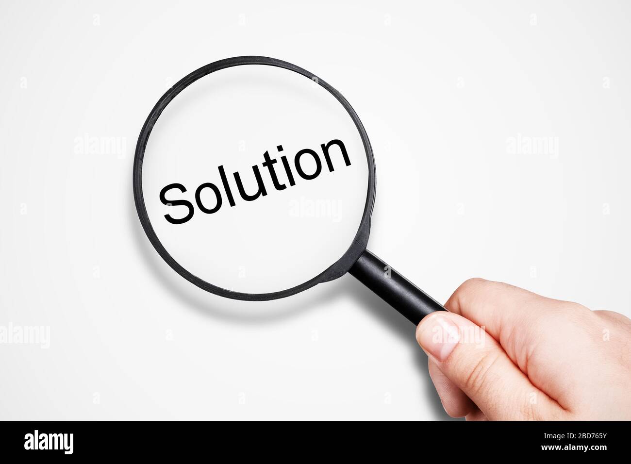 Solution magnifier hi-res stock photography and images - Alamy