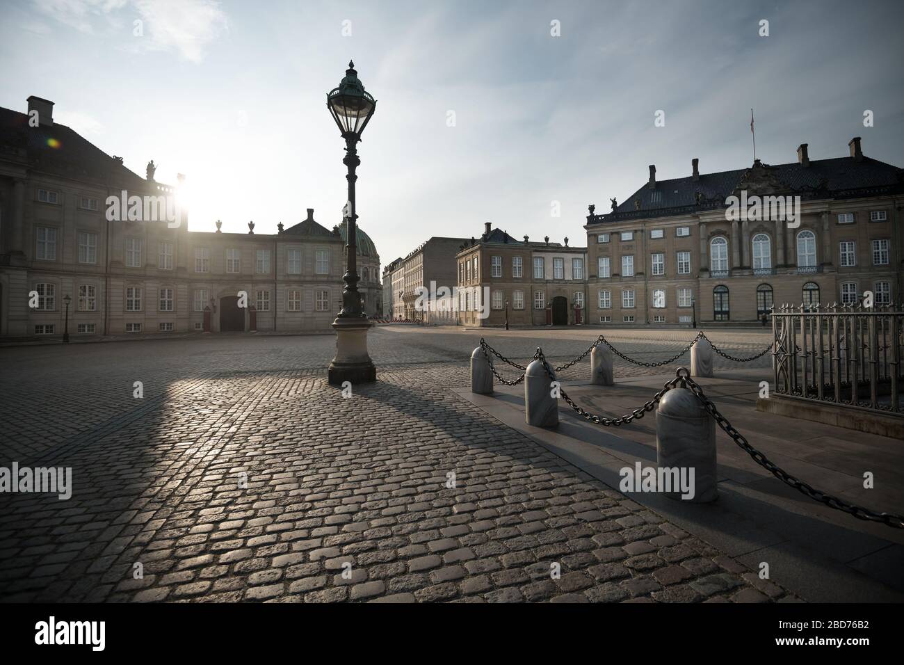 Amalienborg palace in Copenhagen, Denmark Stock Photo - Alamy