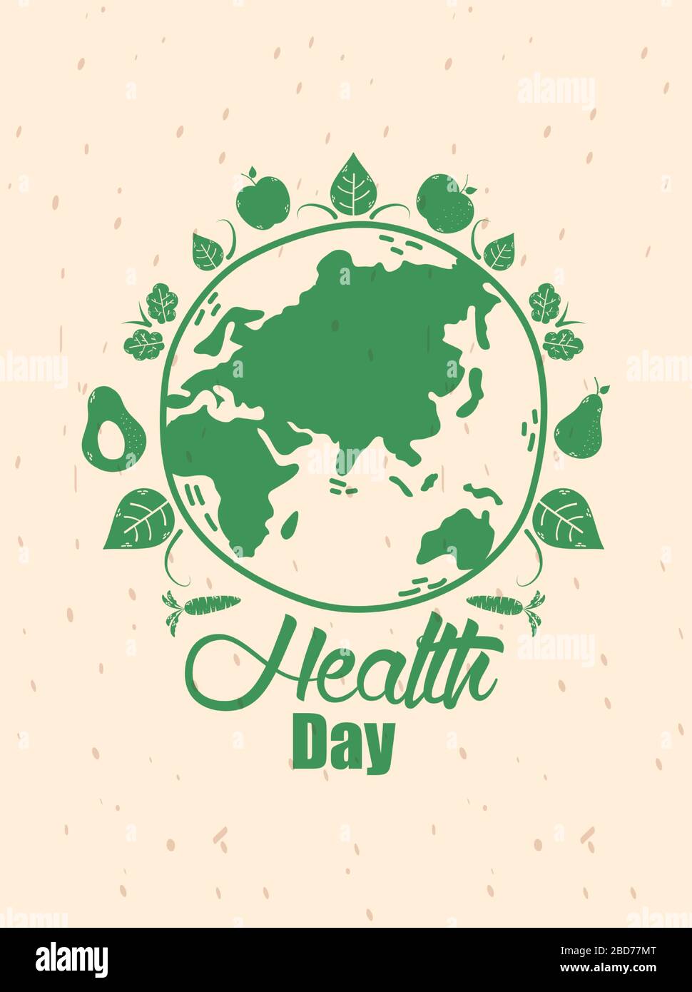 health day celebration poster with earth Stock Vector Image & Art - Alamy