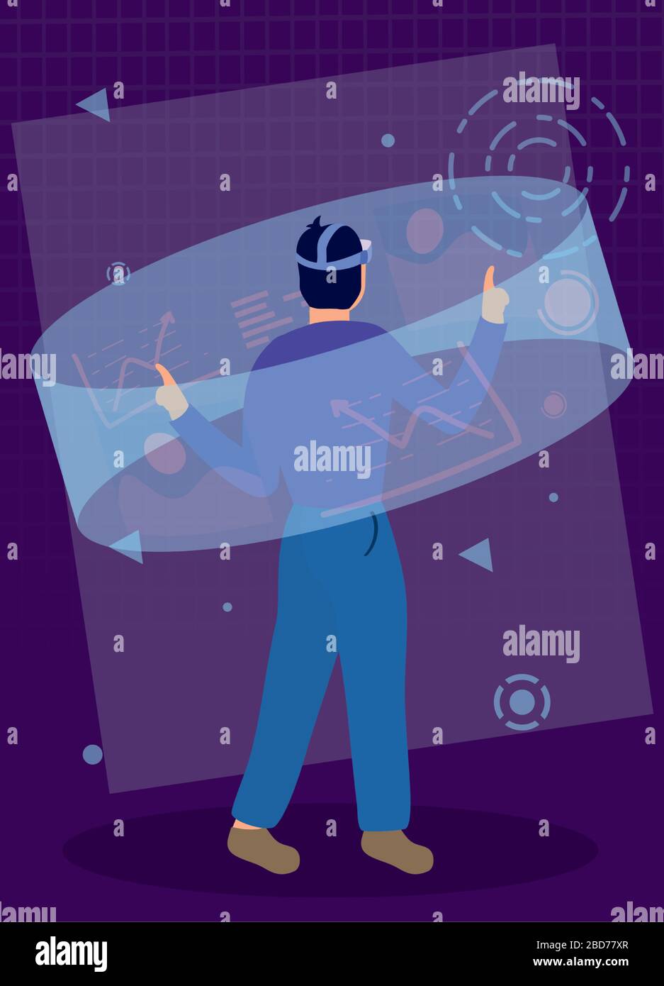 Immersive video Stock Vector Images - Alamy