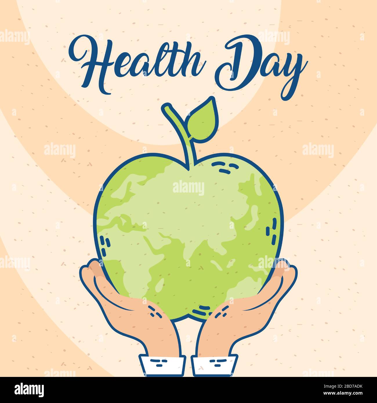 health day celebration poster with apple Stock Vector Image & Art - Alamy