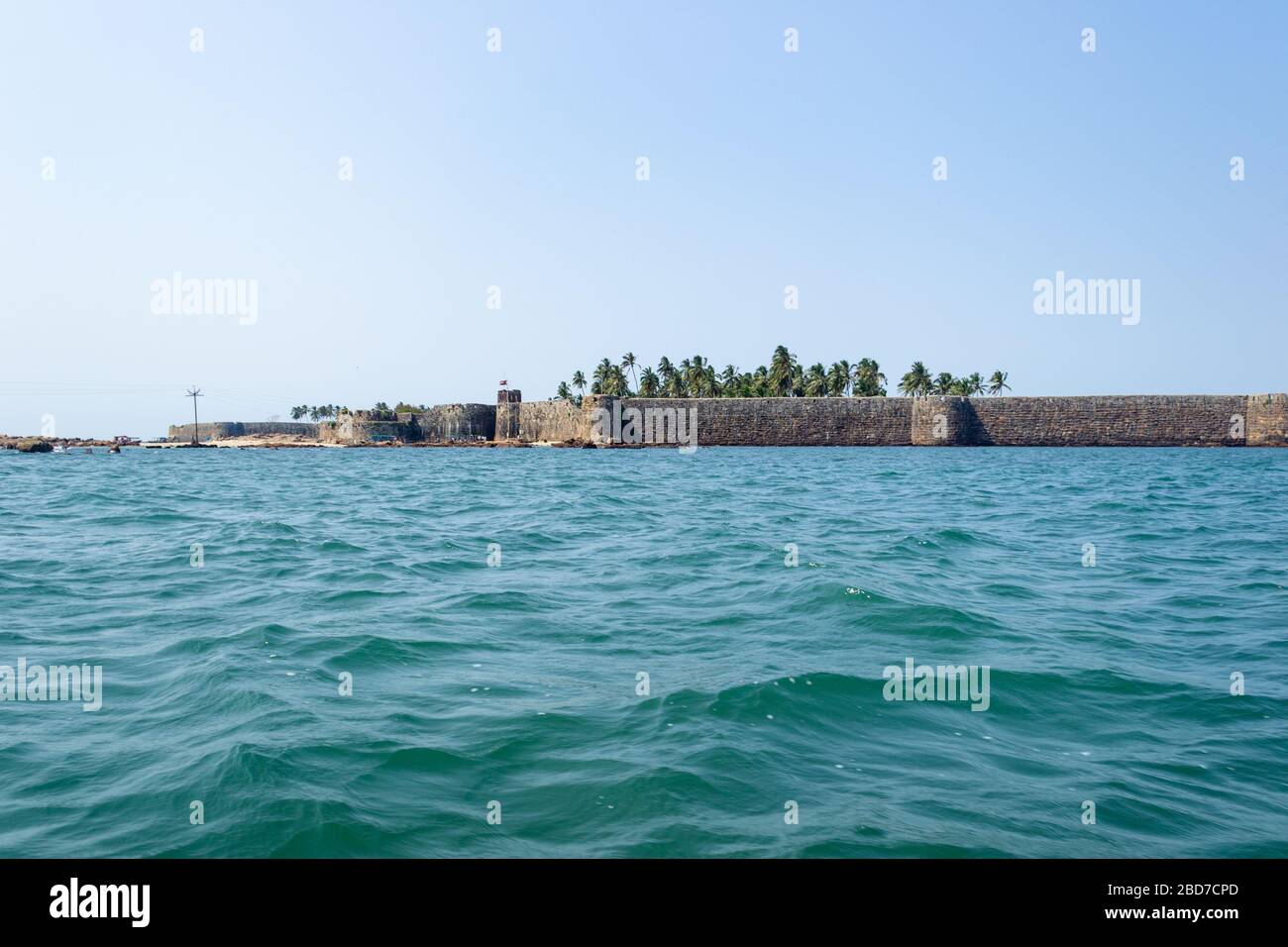 View of the massive Sindhudurg Fort from the Boat Ride on the Arabian ...