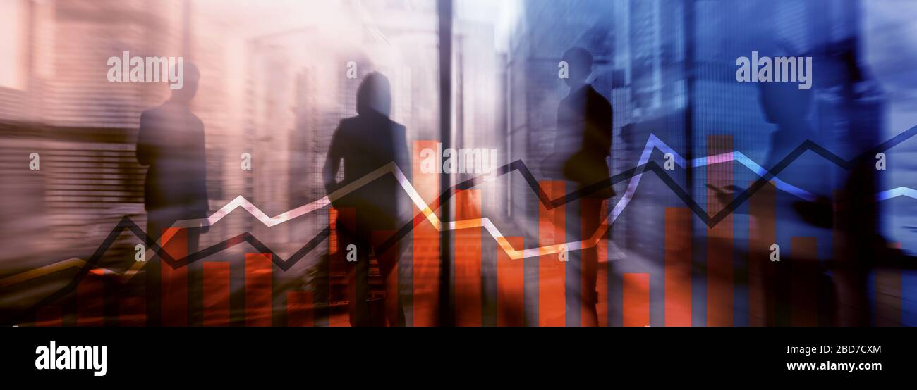 Orange trading charts. Stock exchange concept Stock Photo - Alamy