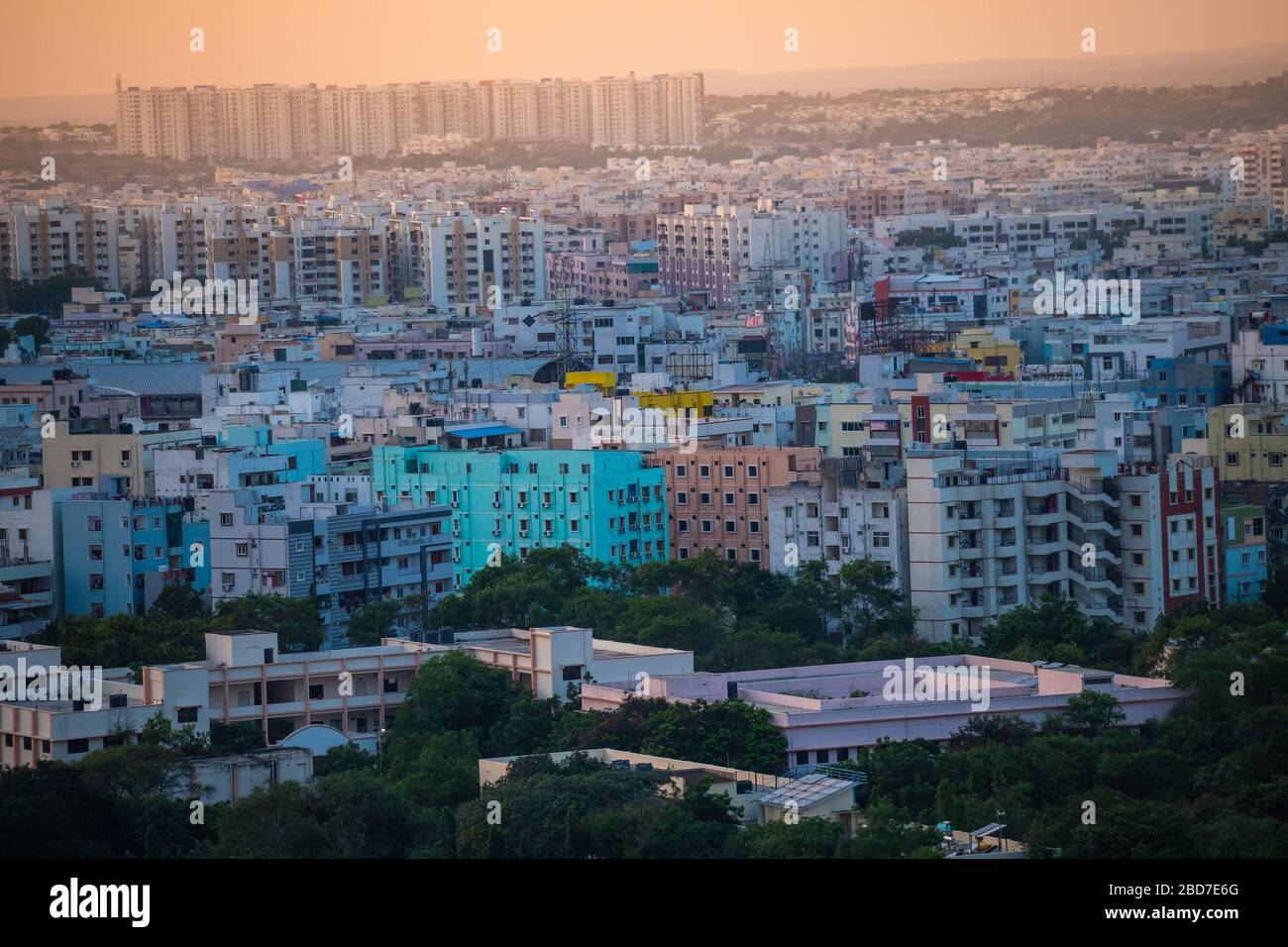 Hyderabad city buildings and skyline in India Stock Photo - Alamy