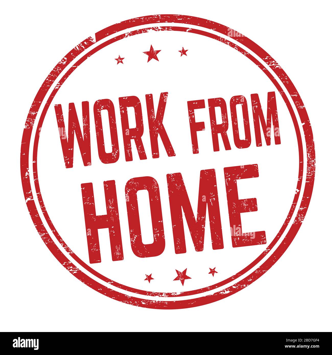 Work from home stamp Stock Vector Images - Alamy