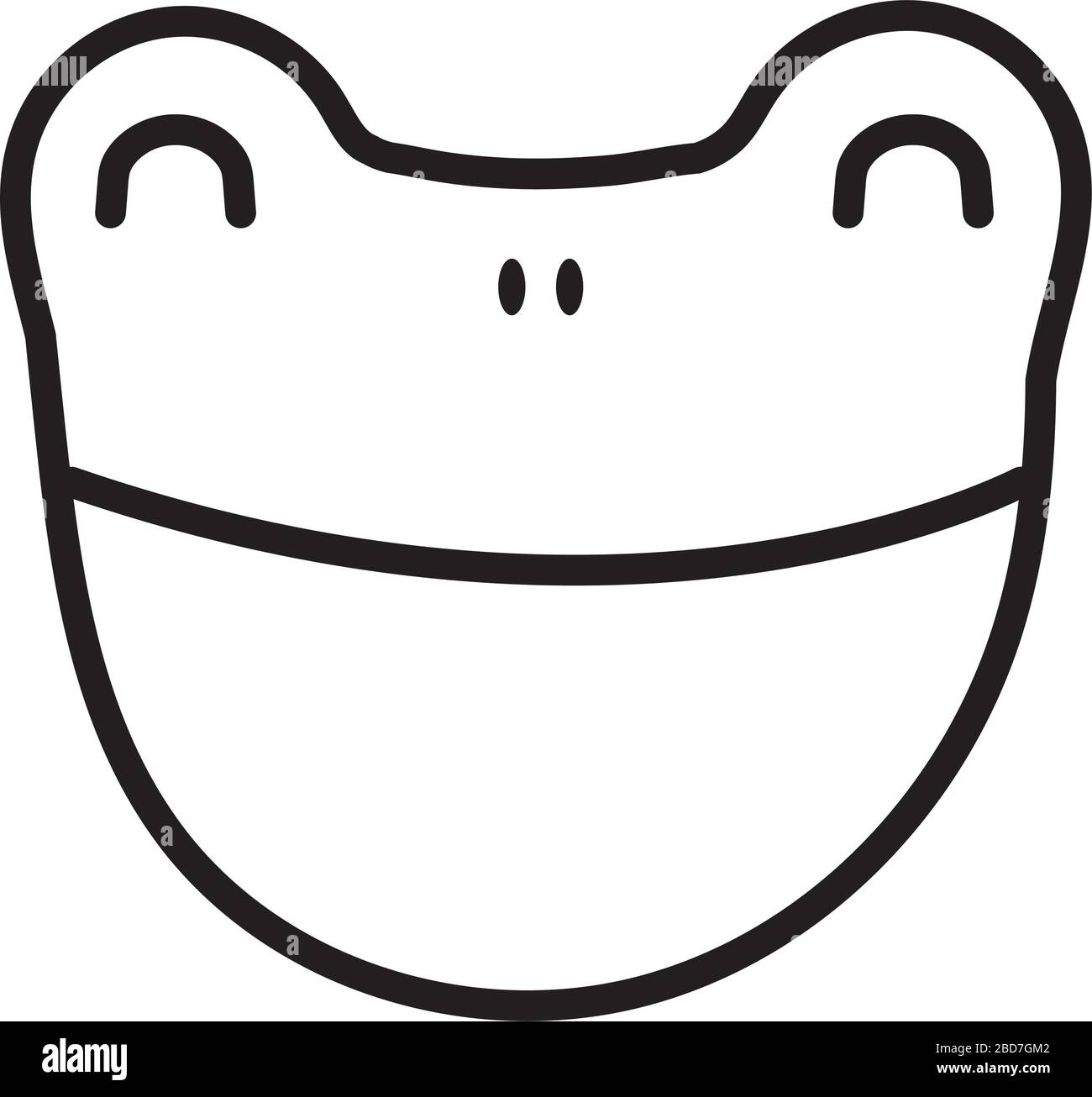 Frog cartoon style Black and White Stock Photos & Images - Alamy