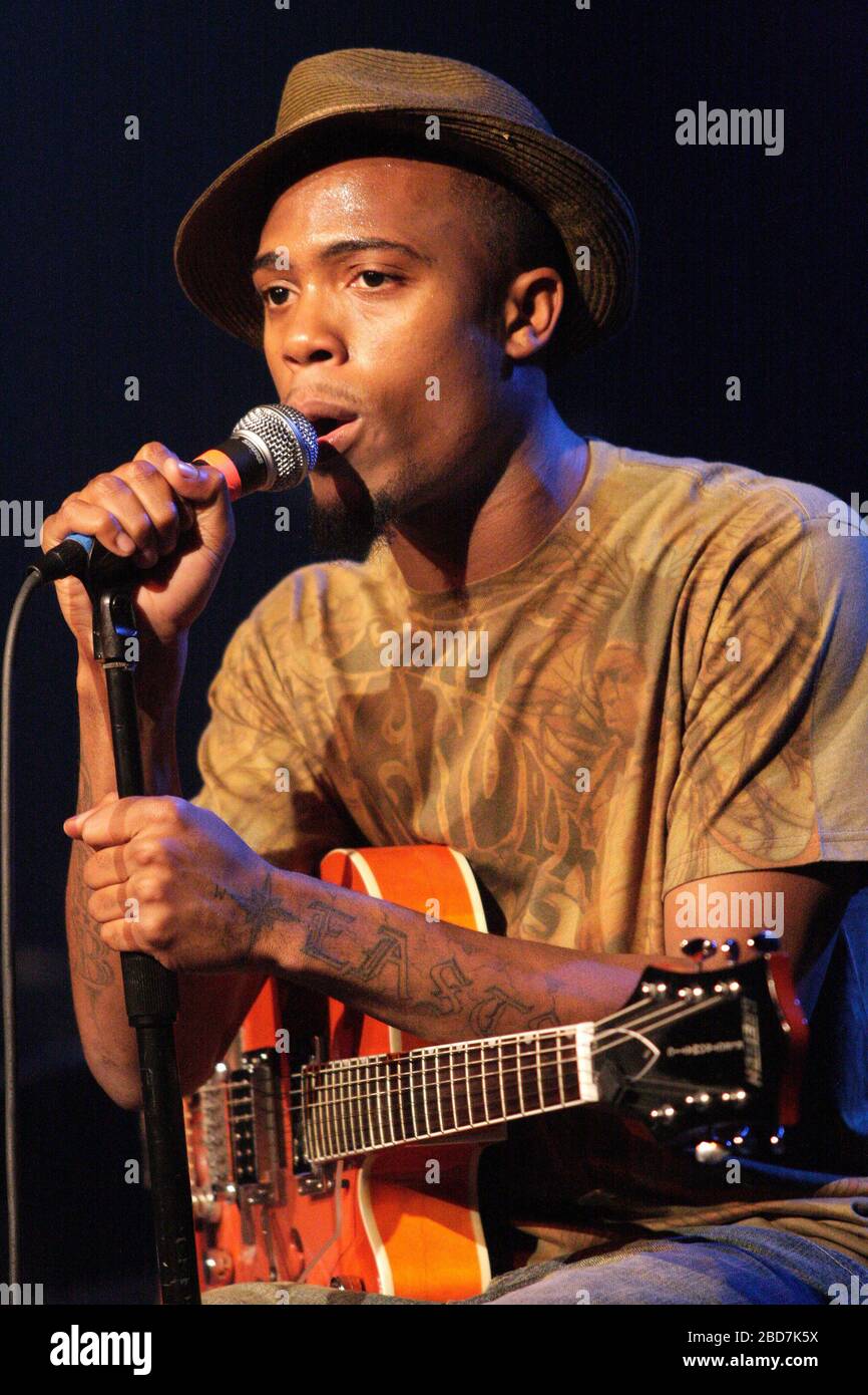B.o.B. performing on the Hip Hop Live Tour at the Trocadero in ...