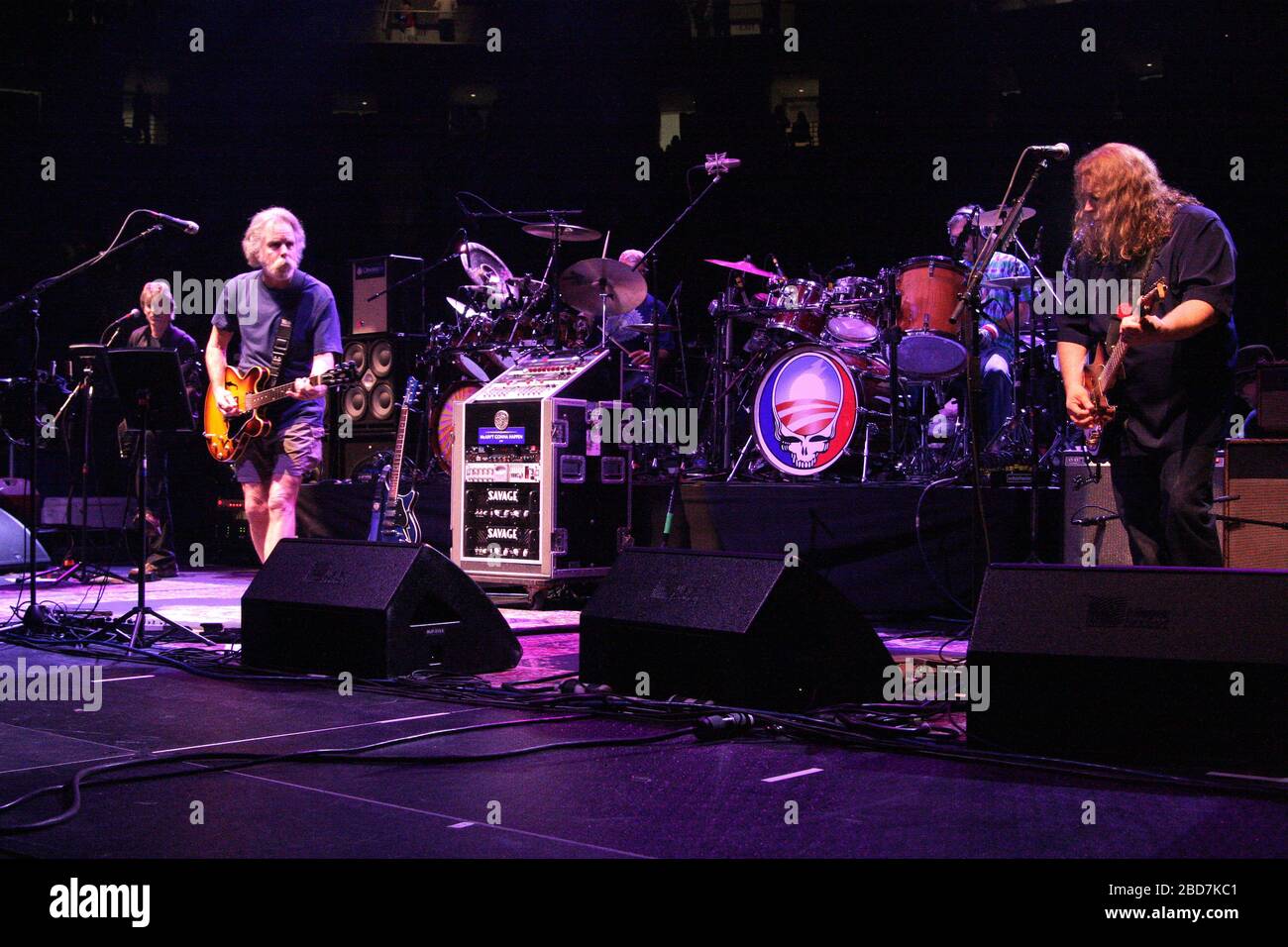 Grateful Dead performing for the first time in four years on stage at ...