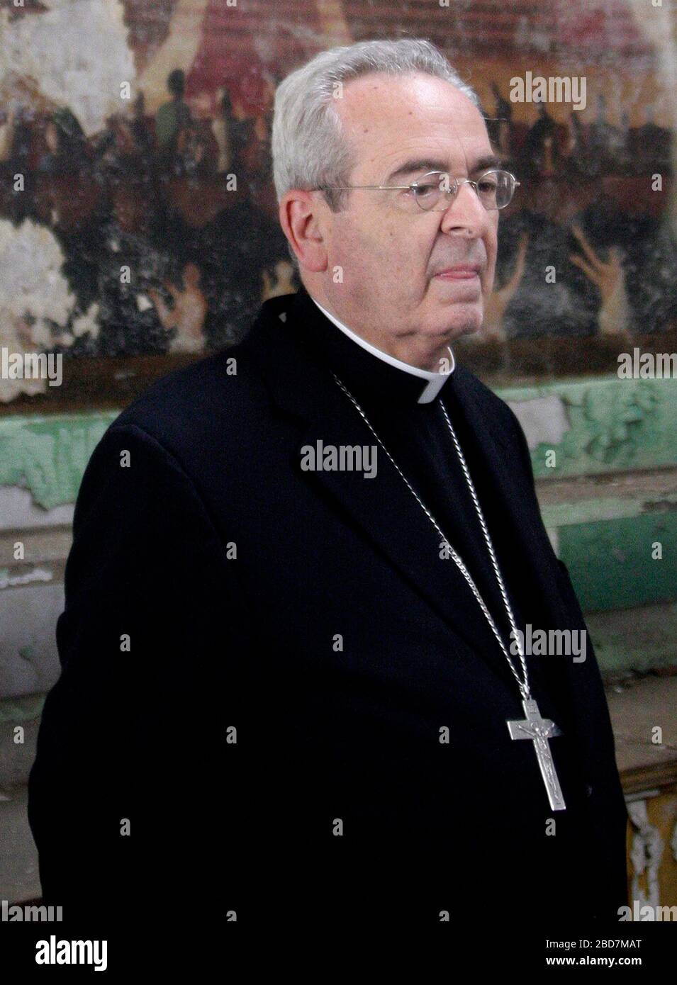 Cardinal Justin Rigali, Archbishop of Philadelphia, pictured taking a ...