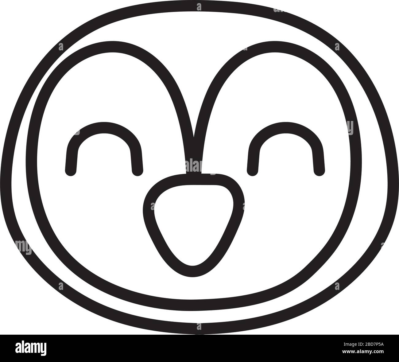 cute little penguin bird line style Stock Vector Image & Art - Alamy