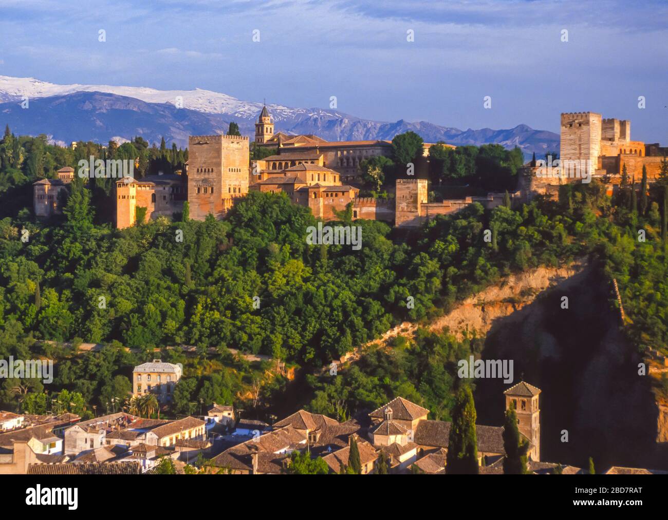 GRANADA, SPAIN - The Alhambra, a Moorish palace in Andalucia Stock ...
