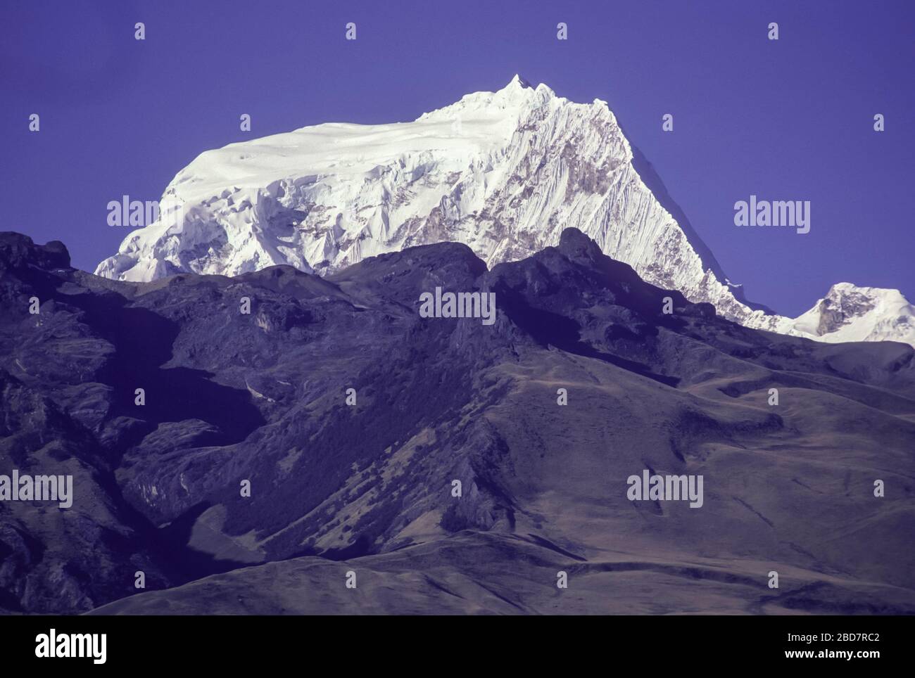CORDILLERA BLANCA, ANCASH, PERU - Mount Ranrapalca, 6162m, in Andes ...